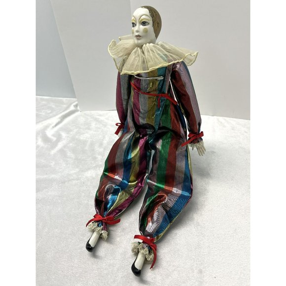 Silvestri | Other | Silvestri Clown Jester Vintage Porcelain Doll ...